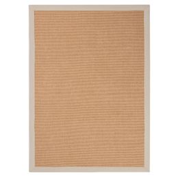CarpetFine Sisalteppich &raquo;Sisal , auch als L&auml;ufer erh&auml;ltlich&laquo; rechteckig 5 mm H&ouml;he mit farbiger Bord&uuml;re, Anti Rutsch R&uuml;ckseite, viele Gr&ouml;&szlig;en, 