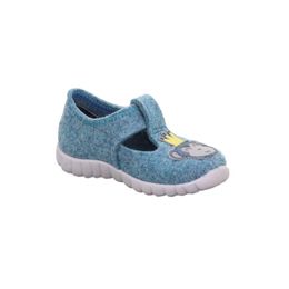 Superfit Geschlossener Hausschuh HAPPY in Blau | Gr.: 21