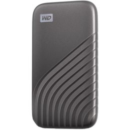 Western Digital SSD-Festplatte &raquo;Mobile Festplatte "My Passport SSD" 4 TB&laquo; 4000 GB Anschluss USB-C grau Umfassend kompatibel und sofort einsatzbereit, keine 