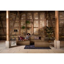 W.Schillig Ecksofa &raquo;around-the-block, modern und elegant, bequem, L-Form&laquo; mit eleganter Biese, mit Federkern braun Longlife Xtra-Leder Z69: Das 