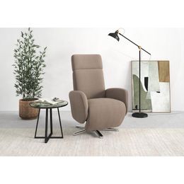 Sit & More sit&more TV-Sessel &raquo;Grenoble, inkl. Kopfteilverstellung&laquo; wahlweise mit 2 Motoren, Akku & Aufstehhilfe grau Struktur weich,manuell verstellbar, B/H/T: 
