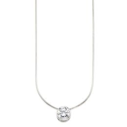 Bruno Banani Damen Kette mit Anh&auml;nger &raquo;Schmuck Geschenk Silber 925 Halsschmuck Halskette Schlangenkette Stein&laquo; mit Zirkonia (synth.), Korund (synth.) 