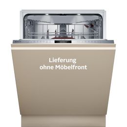 Neff vollintegrierbarer Geschirrsp&uuml;ler N 70 &raquo;S157ECX17E&laquo; 14 tlg. Ma&szlig;gedecke Automatische T&uuml;r&ouml;ffnung f&uuml;r Effizienz, flexible K&ouml;rbe & Schubladen beige 