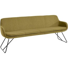 Musterring Essbank &raquo;Tavia&laquo; Schlittengestell in drei Ausf&uuml;hrungen, Breite 180, 200 oder 220 cm gr&uuml;n 100% PES B/H/T: 220cm x 87cm x 66cm, Flachgewebe