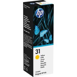 HP Nachf&uuml;lltinte &raquo;original Tintenflasche 31 Gelb, 70 ml&laquo; f&uuml;r HP 1 Stk. tlg. Sch&uuml;tzen Sie Ihre Bilder und drucken Sie lebendige, randlose, 