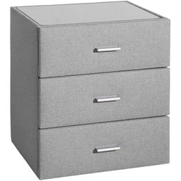 Home Affaire Nachttisch moderner Nachttisch, passend zur Ethan-Serie grau B/H/T: 51cm x 58cm x 42cm