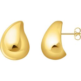 Thomas Sabo Damen Thomas Sabo Paar Ohrstecker &raquo;Bold Elegance organische Tropfenform&laquo; gold Silber 925 (recycelt)