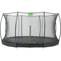 EXIT Gartentrampolin &raquo;Silhouette Ground&laquo; &Oslash; 366 cm mit Sicherheitsnetz schwarz &Oslash; 366cm