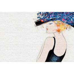 ARCHITECTS PAPER Fototapete &raquo;Atelier 47 Diva Wall 1&laquo; Steinoptik abstrakt glatt Vlies, Wand, Schr&auml;ge, Decke bunt Vlies B/L: 4m x 2,7m