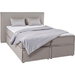 LeGer Home by Lena Gercke Boxspringbett &raquo;Yuma&laquo; incl. Topper, in 4 Breiten, 3 Matratzenarten und je 2 H&auml;rtegraden grau 100% Polyester Liegefl&auml;che B/L: 