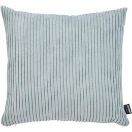 done. Dekokissen &raquo;Zoom&laquo; Kissenh&uuml;lle aus modernem Cordstoff gr&uuml;n Obermaterial: 92% Polyester, 8% Nylon B/L: 60cm x 60cm, 1 Stk.