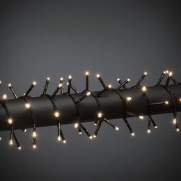 Konstsmide LED-Lichterkette 400 Stk.-flammig Micro LED Compactlights, 400 warm wei&szlig;e Dioden schwarz Dioden 400 Stk. Flammen 400 Stk., Gesamtl&auml;nge 
