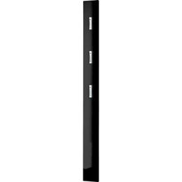 Germania Garderobenpaneel &raquo;Ameca&laquo; 1 Stk. tlg. 15x 70x3 cm, f&uuml;r schmale Flure, ausklappb. Haken, Made in Germany schwarz B/H/T: 15cm x 170cm x 3cm