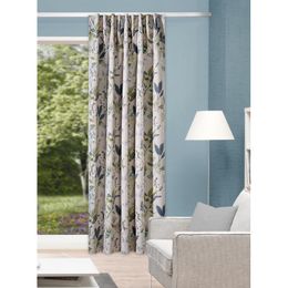 Home Wohnideen Verdunkelungsvorhang &raquo;TAIRA&laquo; Multifunktionsband 1 Stk. tlg. Kombibandschal Verdunkler bedruckt blau Polyester 245cm, Multifunktionsband