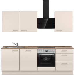 Nobilia K&uuml;chenzeile &raquo;"Laser II", NEU: individuell anpassbar mit gratis Profi-Beratung&laquo; vormontiert, 240 cm breit, optional mit verschiedenen E‐Ger&auml;te-