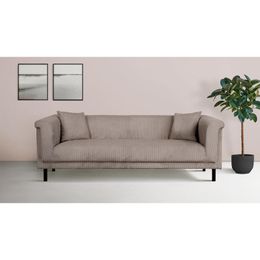 Home Affaire 2-Sitzer &raquo;AGNIA B/T/H: 180/85/71 cm&laquo; incl. Zierkissen, auch in Cord und Boucl&eacute; grau 100% Polyester B/H/T: 180cm x 71,5cm x 85cm, Cord