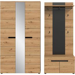 Home Affaire Garderoben-Set &raquo;REHAT, TOPSELLER!, 3-teilig, Breite 200 cm, individuell stellbar&laquo; Set, best. aus: Garderobenschrank, Sitzbank & 
