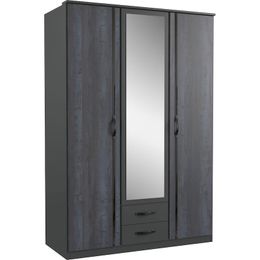 wimex Kleiderschrank &raquo;Duo&laquo; grau B/H/T: 135cm x 198cm x 58cm, Schubladen: 2 Stk. T&uuml;ren: 3 Stk.