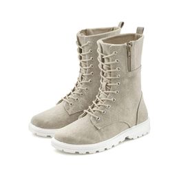 Lascana Stiefelette in beige | Gr.: 42