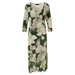 Aniston SELECTED Jerseykleid in tannengr&uuml;n-schwarz-offwhite | Gr.: 34
