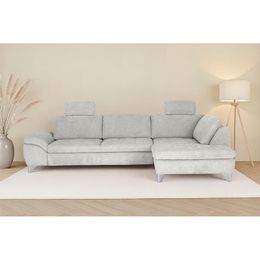 Die PlanBar Ecksofa &raquo;Ottomane MP-IN14007 L-Form, Breite 306 cm&laquo; wahlweise mit Schlaffunktion und verstellbaren Kopfst&uuml;tzen 100% Polyester B/H/T: 306cm