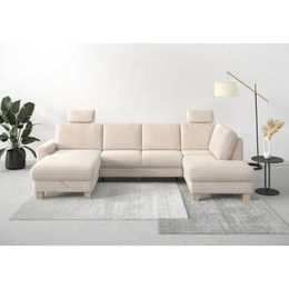 OTTO home Wohnlandschaft &raquo;Summer U-Form&laquo; mit oder ohne Schlaffunktion und Bettkasten, Cord-Bezug beige 100% Polyester B/H/T: 314cm x 91cm x 170cm, 