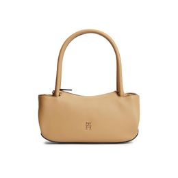 Tommy Hilfiger Damen Henkeltasche &raquo;TH LOGOTAPE SHOULDER BAG&laquo; Damen Handtasche mit doppeltem Tragegriff beige B/H/T: 29cm x 13,5cm x 11cm