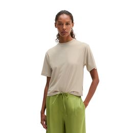 Marc O'Polo MARC O'POLO Damen T-Shirt "mit TENCEL Modal", beige, Basic, Gr. XL, unifarben, Obermaterial: 48% Modal, 48% Baumwolle, 4% Elasthan, Shirts