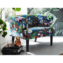 ATLANTIC HOME COLLECTION OTTO home Sessel &raquo;Charlie&laquo; Loungesessel mit Wellenunterfederung bunt Samtvelours (100% Polyester) Samtoptik, B/H/T: 86cm x 70cm x 74cm
