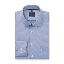 OLYMP Herren Businesshemd "Luxor modern fit", blau, Gr. 41, Web, Obermaterial: 100% Baumwolle, Hemden