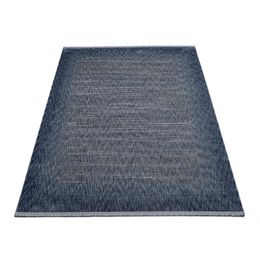 Teppich &raquo;MEMPHIS&laquo; rechteckig 8 mm H&ouml;he exlcusive Musterring DELUXE COLLECTION mit seidigem Glanz blau Polyester B : 65cm 1 Stk., 8mm, L: 130cm