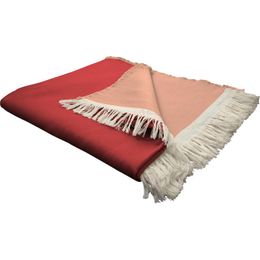 Adam Wohndecke &raquo;Scandi Pinot&laquo; im schlichten Design, Kuscheldecke rot Baumwolle B/L: 145cm x 190cm