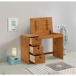 OTTO home Kinderschreibtisch &raquo;Alpi&laquo; Kiefernholz, Wangengestell, mit 3 Schubk&auml;sten, Tischbreite 100 cm beige B/H/T: 70cm x 75cm x 50cm