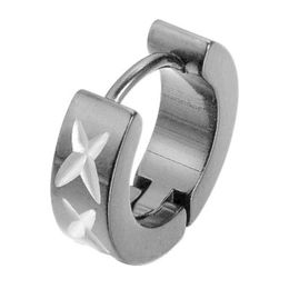Firetti Damen Single-Creole &raquo;Schmuck Geschenk Ohrschmuck einzeln BlackLine&laquo; schwarz 13,6mm, Edelstahl