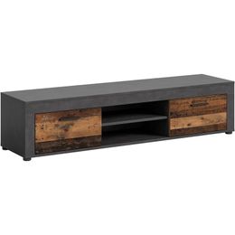 OTTO home Lowboard &raquo;AOSTA, Breite 160 cm, 2 Klappen, 2 offene F&auml;cher&laquo; in verschiedenen Farbausf&uuml;hrungen, individuell kombinierbar, TV-Board, 