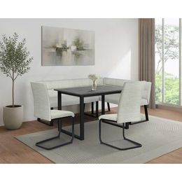 OTTO home Eckbankgruppe &raquo;Barcell/Ivanna/Calgoty&laquo; Set, Eckbankgruppe mit Tisch, Eckbank, St&uuml;hle, 4 tlg. Sitzgruppe, Eckbank und St&uuml;hle bequem 