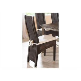 Home Affaire Rattanstuhl &raquo;Stuhlparade&laquo; (Set) 2 Stk. braun Geflecht Rattan B/H/T: 47cm x 105cm x 56cm, 2 Stk.