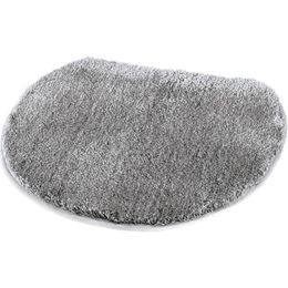 Kleine Wolke WC-Deckelbezug &raquo;&raquo;Soft&laquo;&laquo; H&ouml;he 20 mm rutschhemmend beschichtet Uni Farben, waschbar grau Kunstfaser WC-Deckelbezug (47cm x 50cm ) WC-Deckelbezug (47cm x