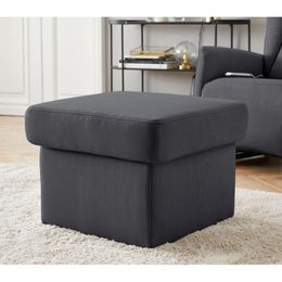 Sit & More sit&more Stauraumhocker &raquo;Melissa&laquo; klassisches Design, optional in dem mit Wasser zu reinigendem Bezug grau 98% Polyester 2% Polyamid B/H/T: 60cm x 