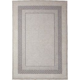 FLAIR RUGS Teppich &raquo;MODRA WASHABLE&laquo; rechteckig 9 mm H&ouml;he grau Oberfl&auml;che: 100% Polyester. R&uuml;ckseite: 38% Jute, 27% Baumwolle, 14% Polyester, 11% 