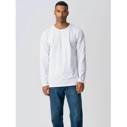 TEESHOPPEN Herren Kurzarmhemd "TEESHOPPEN T-shirt Basic Long", wei&szlig;, Gr. S, Obermaterial: 100% Baumwolle, Hemden