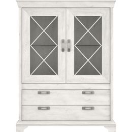 FORTE Highboard &raquo;Kashmir&laquo; wei&szlig; B/H/T: 123cm x 162,3cm x 48,2cm