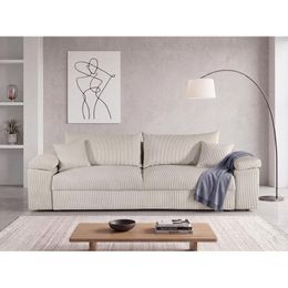 Collection AB Schlafsofa &raquo;Mara, B: 249 cm, Liegefl. 139x195 cm&laquo; Dauer-Schlaffunktion, Bettkasten & Federkern, wahlweise mit Topper 100%Polyester B/H/T