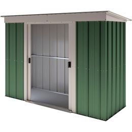Yardmaster Ger&auml;tehaus &raquo;Bayern 84GPZ&laquo; Metall gr&uuml;n Stahlblech Einheitsgr&ouml;&szlig;e