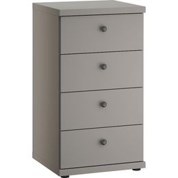 Wiemann Schubkastenkommode &raquo;G&ouml;teborg&laquo; vormontiert grau Holzwerkstoff B/H/T: 47cm x 86cm x 42cm, 4 Stk., 4 Stk.