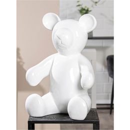 Casablanca by Gilde Tierfigur &raquo;Skulptur B&auml;r&laquo; wei&szlig; Kunstharz B/H/T: 32cm x 45cm x 25cm