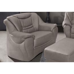 Sit & More sit&more Sessel &raquo;Benson&laquo; grau NaturLeder;Luxus-Microfaser ALTARA NUBUCK (100% Polyester);Luxus-Kunstleder Luxus-Microfaser, B/H/T: 98cm x 94cm x 95cm