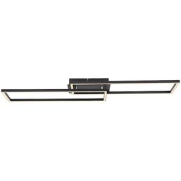 Globo LIGHTING LED Deckenleuchte &raquo;TATJANA&laquo; LED-Modul 1 Stk. warmwei&szlig; - kaltwei&szlig; Deckenlampe, Wohnzimmer, Schlafzimmer schwarz 1 Stk.