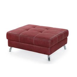 Jockenh&ouml;fer Hocker &raquo;San Francisco, B: 103 cm&laquo; rot Luxus-Microfaser in Antiklederoptik (100% Polyester);Luxus-Microfaser ALCATOP (100% Polyester);Microfaser 
