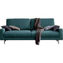 Creation BY ROLF BENZ 2,5-Sitzer &raquo;CR.450, Designsofa, Loungesofa&laquo; Armlehne niedrig, Fu&szlig; chromfarben gl&auml;nzend, Breite 184 cm blau Jacquard-Flachgewebe 
